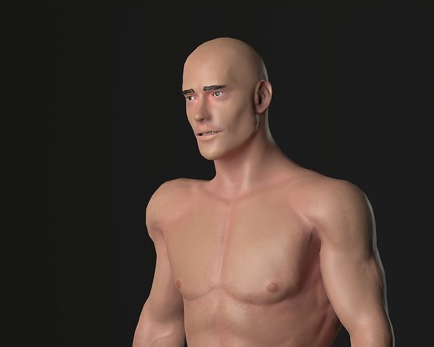 3D model Bald men VR / AR / low-poly | CGTrader