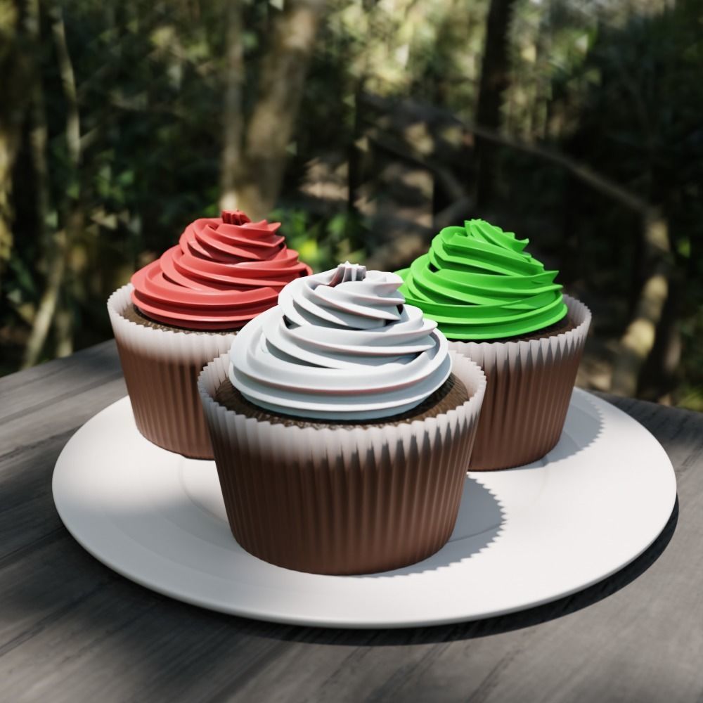 Cupcake 3D model | CGTrader