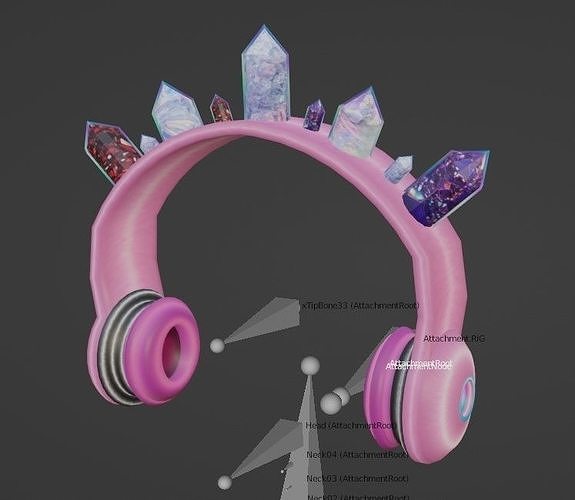 3D model Crystal Headphones VR / AR / low-poly | CGTrader