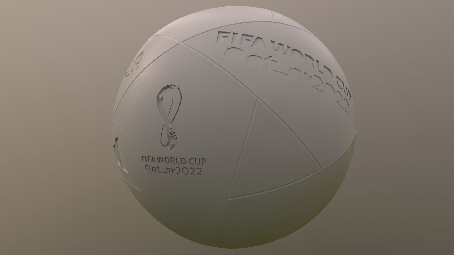 Al Rihla Qatar 2022 World Cup football ball STL free 3D model 3D ...