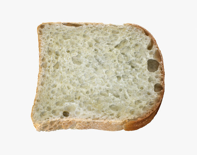 Bread Slice 3D model | CGTrader