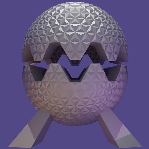 Epcot Ball Case 3D model 3D printable | CGTrader