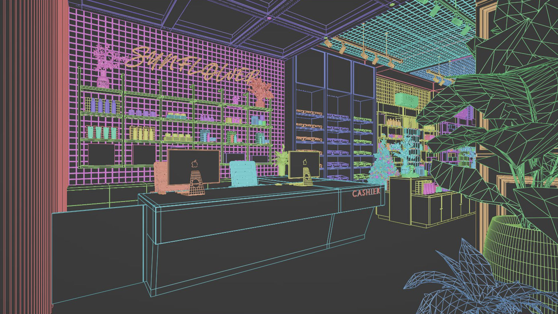 Cosmetic Store Scene Blender - Fbx - Obj 3D model | CGTrader