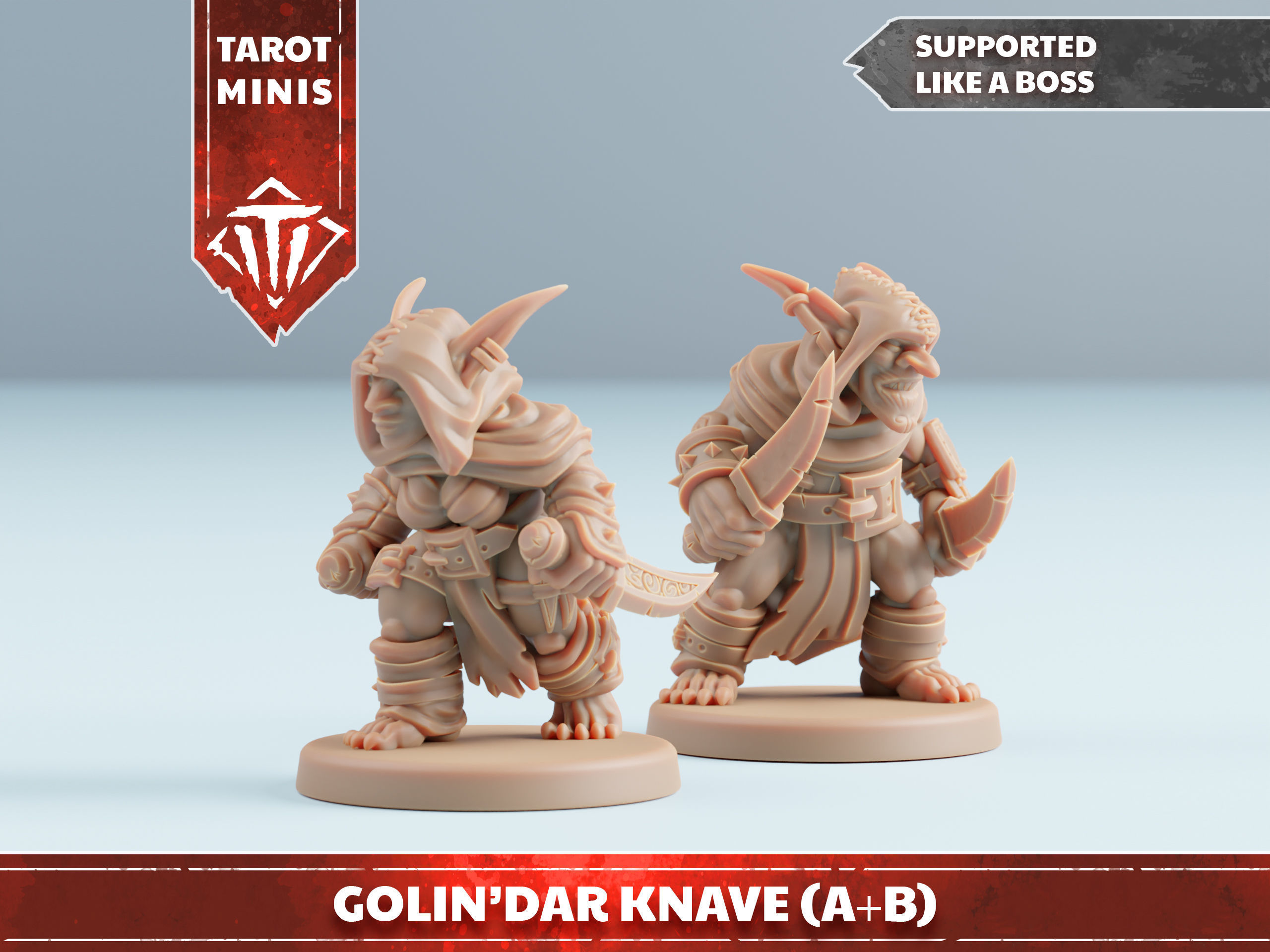 GOLIN DAR KNAVE GOBLIN AB BUNDLE 3D model 3D printable | CGTrader