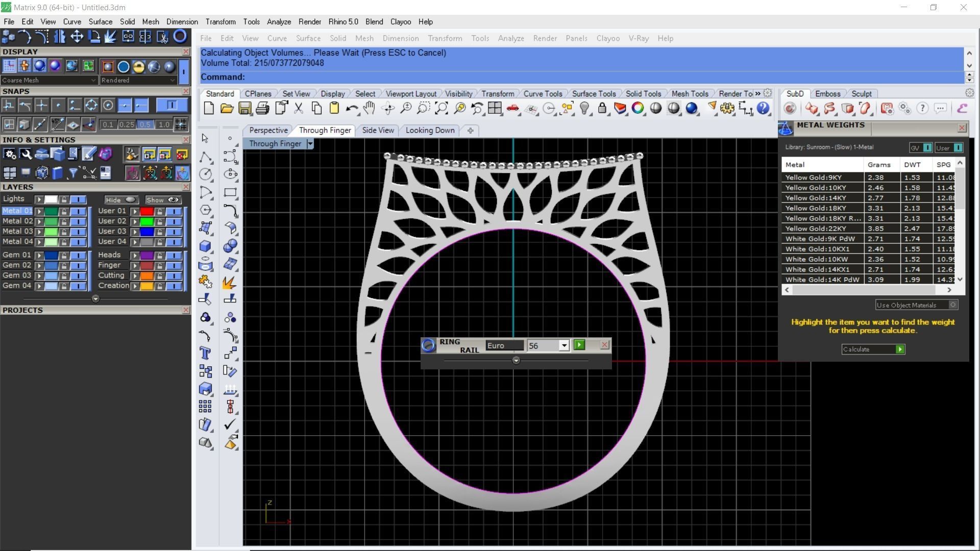 Leaf fusion ring code 1007 3D model 3D printable | CGTrader