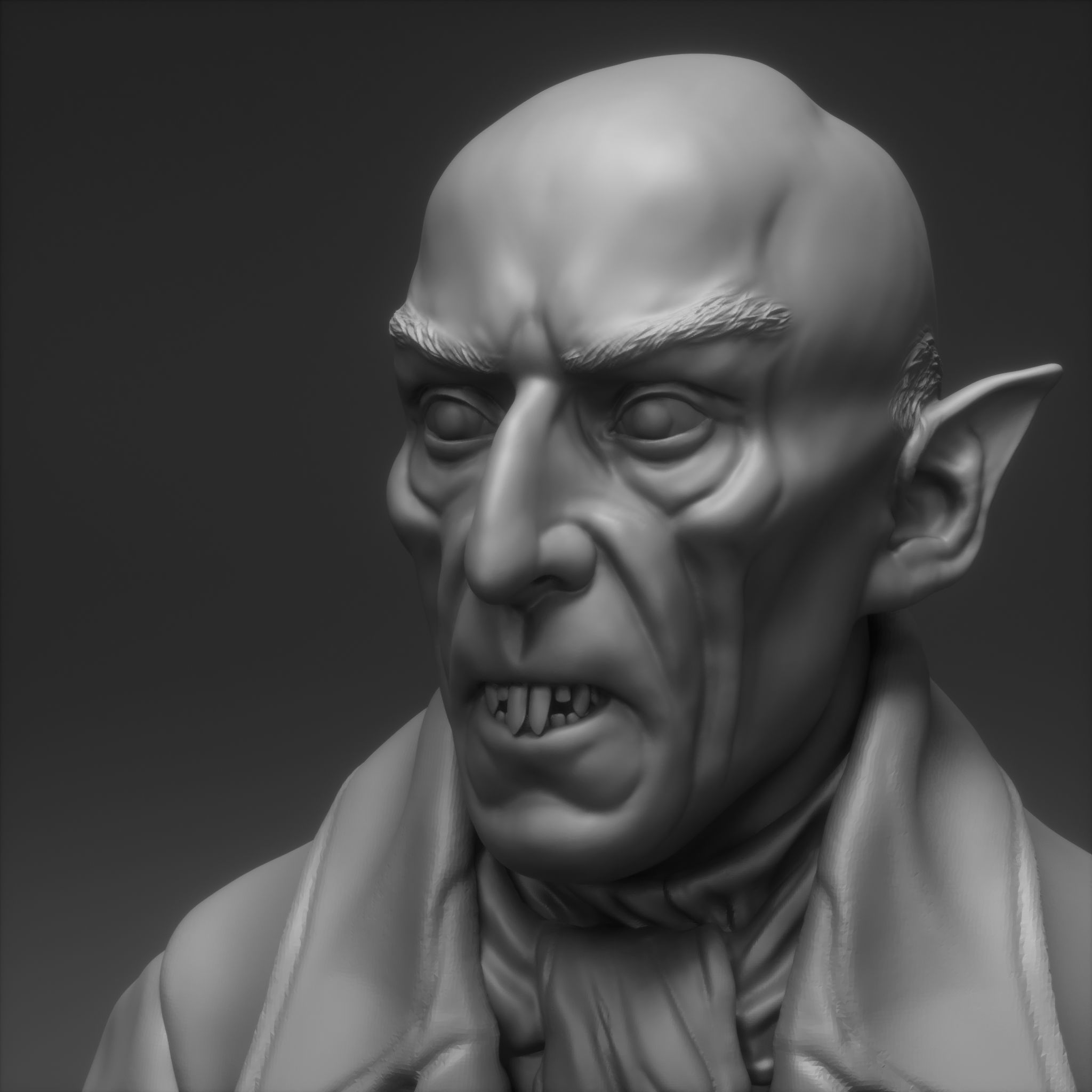 Max Schreck - Count Orlok - Nosferatu 1922 3D model 3D printable | CGTrader