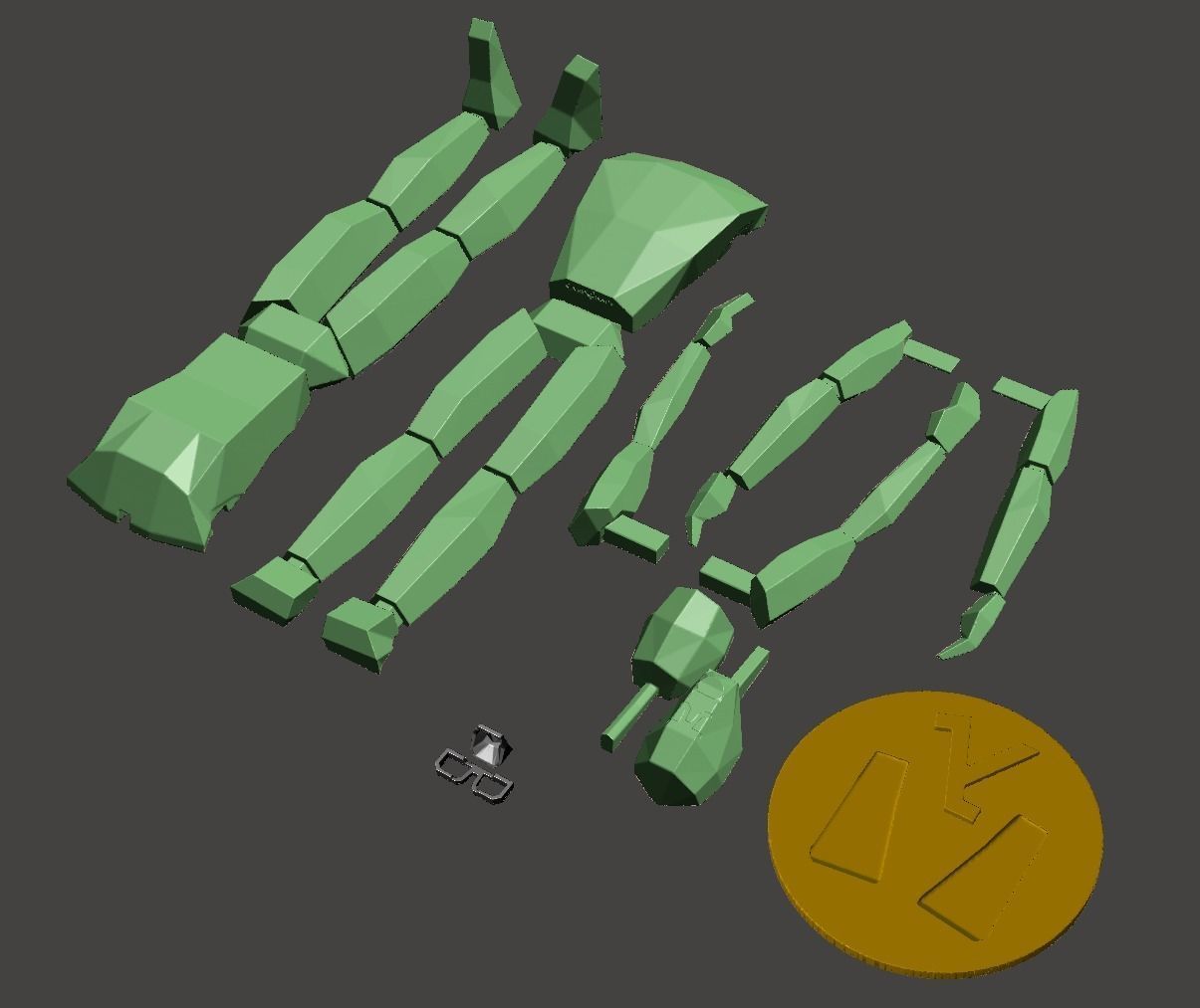 Info Player Start Half-Life Entity keyed cut print by color STL 3D ...