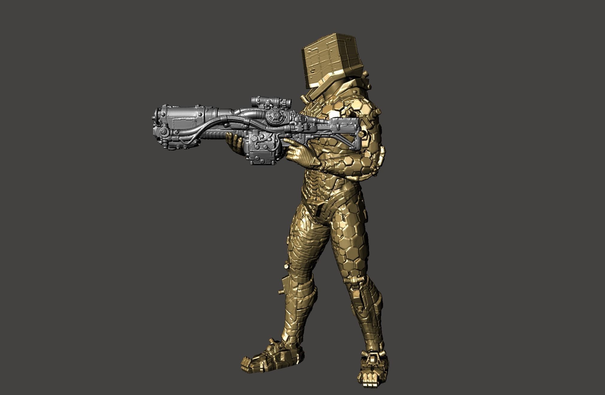 WOLFENSTEIN POWERARMOR LASERKRAFTWERK TNO High-Poly STL 3D model 3D ...