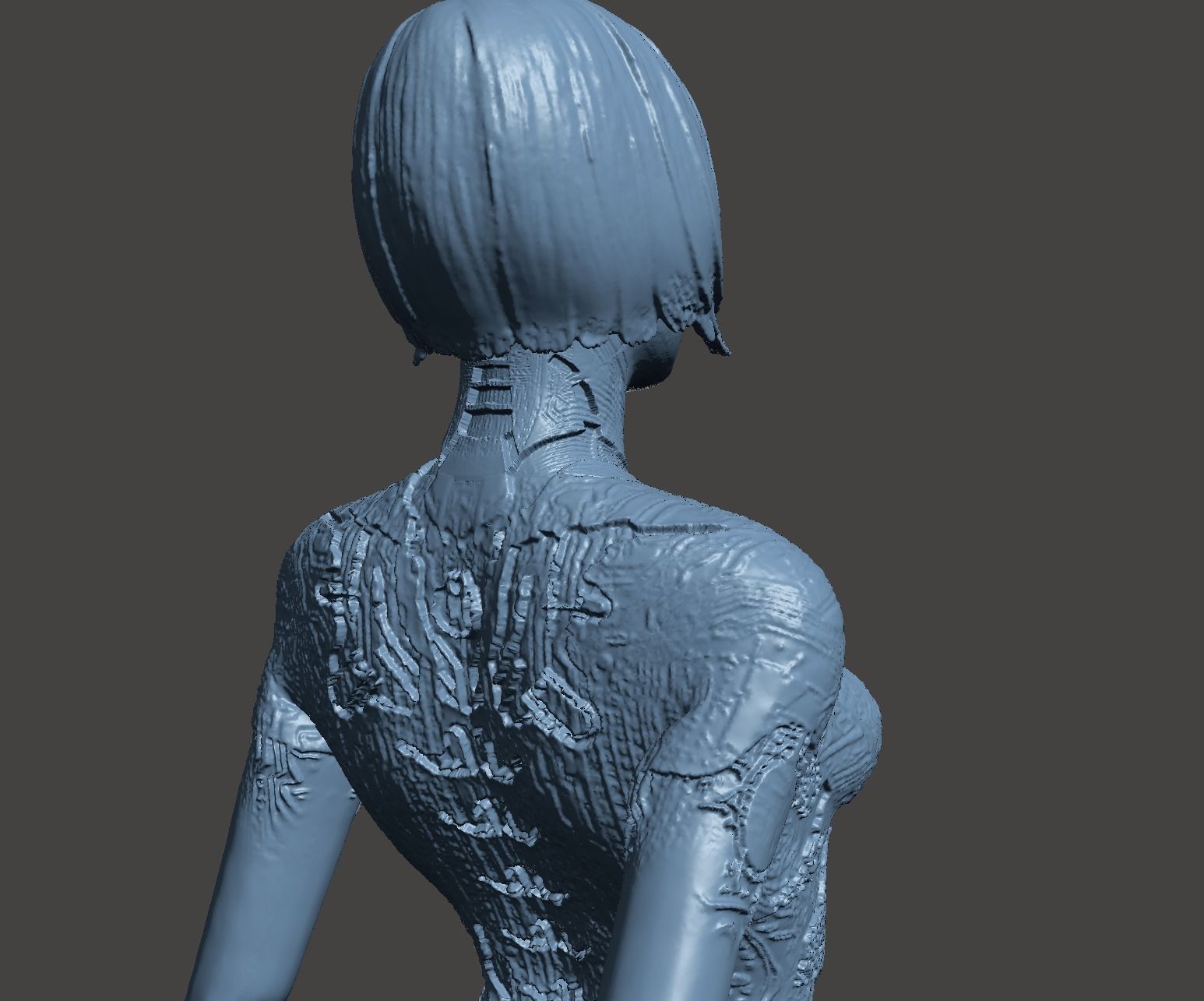 CORTANA HALO 4 - ULTRA HIGH DETAILED SURFACE-GAME ACCURATE STL 3D model 3D printable | CGTrader