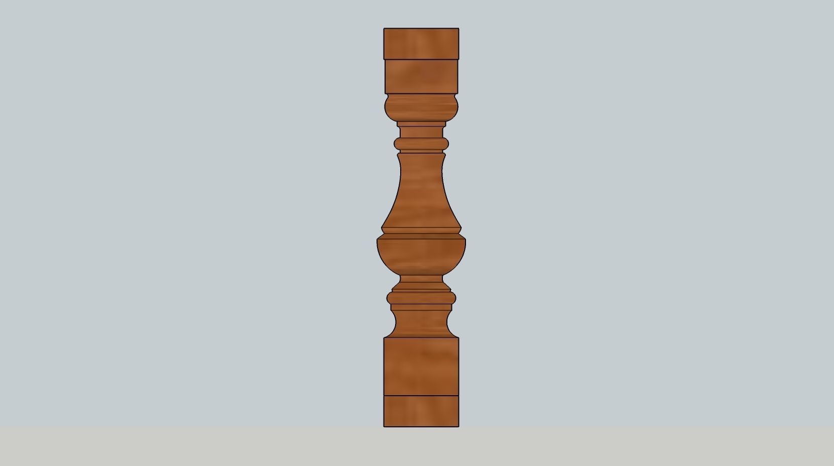 Baluster 3D Model Download 3D model Sketchup 3D model | CGTrader