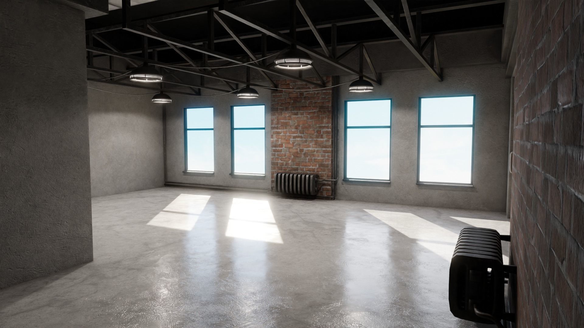 3D model Industrial Loft with 8K and 4K Textures VR / AR / low-poly ...