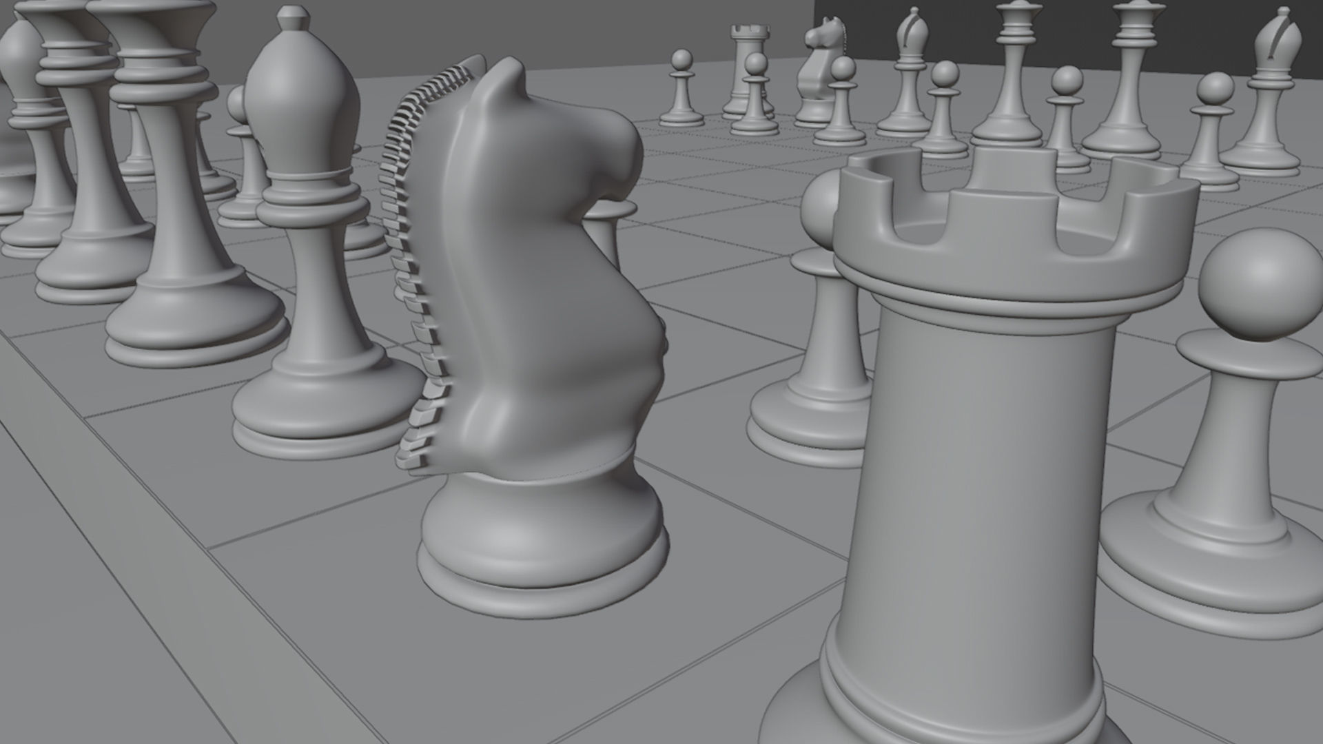 Chess Pieces 3D Model 3D model | CGTrader