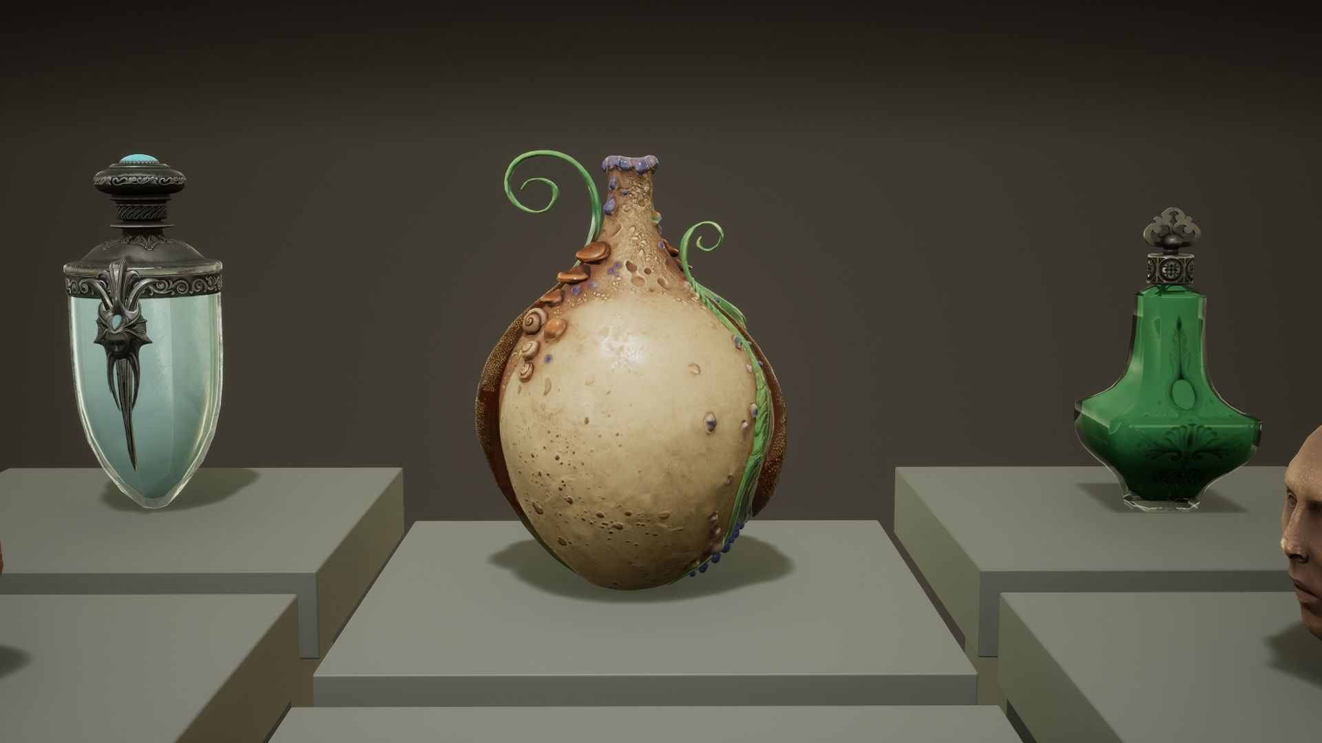 3D model 10 Flasks VR / AR / low-poly | CGTrader