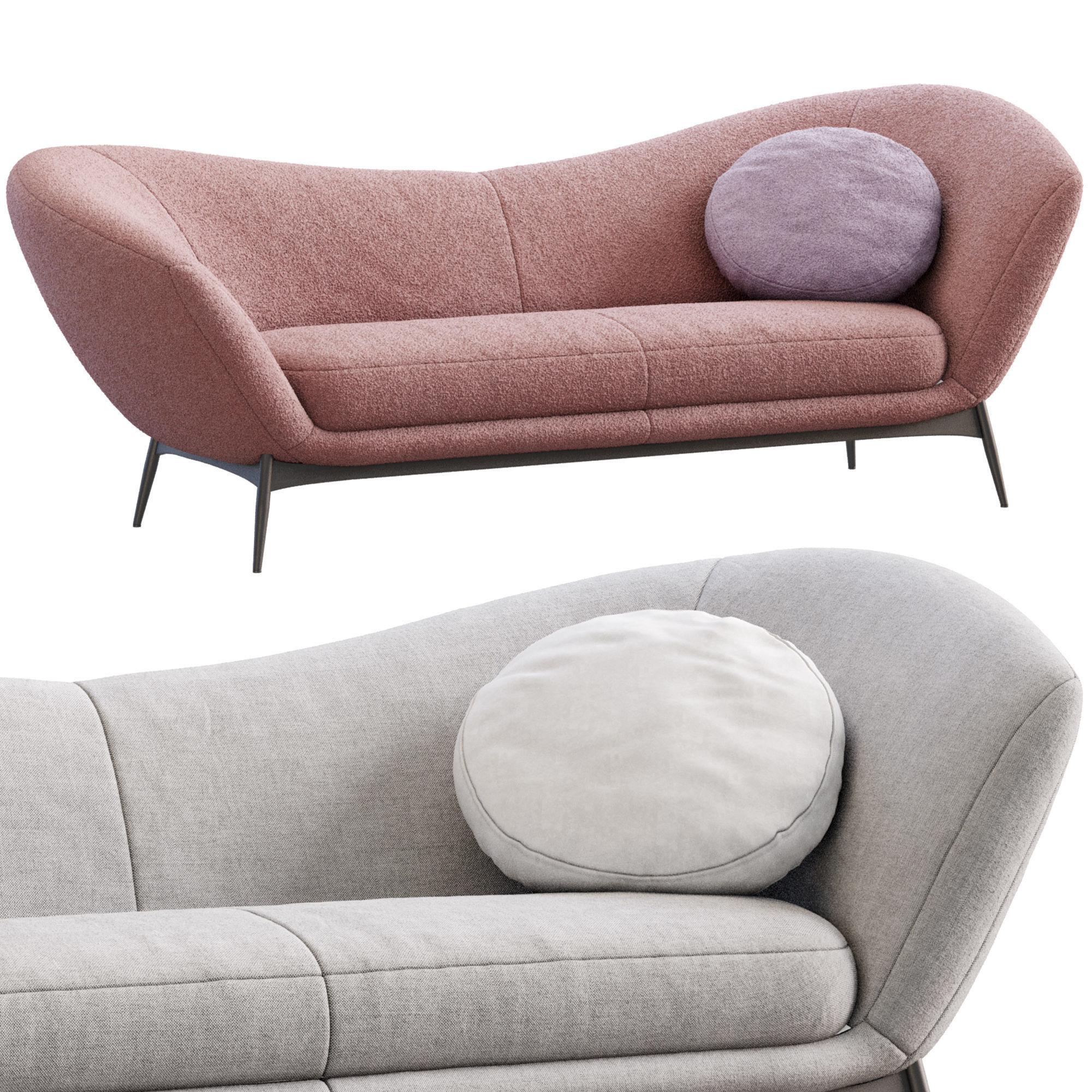 Sofa Oltremare By Saba 3D model | CGTrader