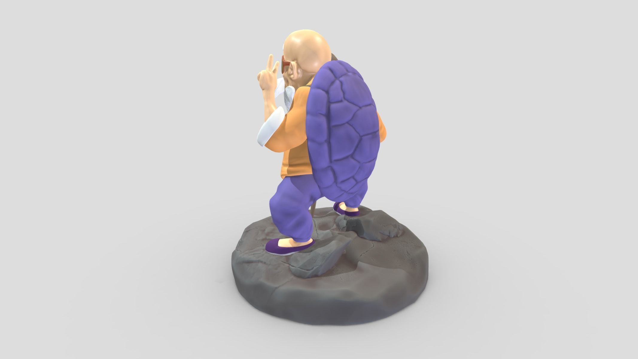 Master Roshi 3D model 3D printable | CGTrader