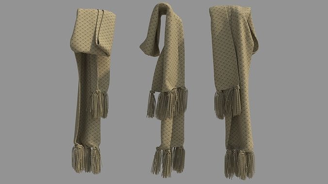 3D model Scarf VR / AR / low-poly | CGTrader