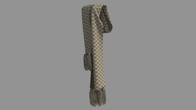 3D model Female Scarf VR / AR / low-poly | CGTrader