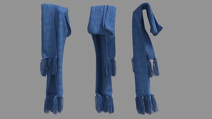 3D model Female scarf VR / AR / low-poly | CGTrader