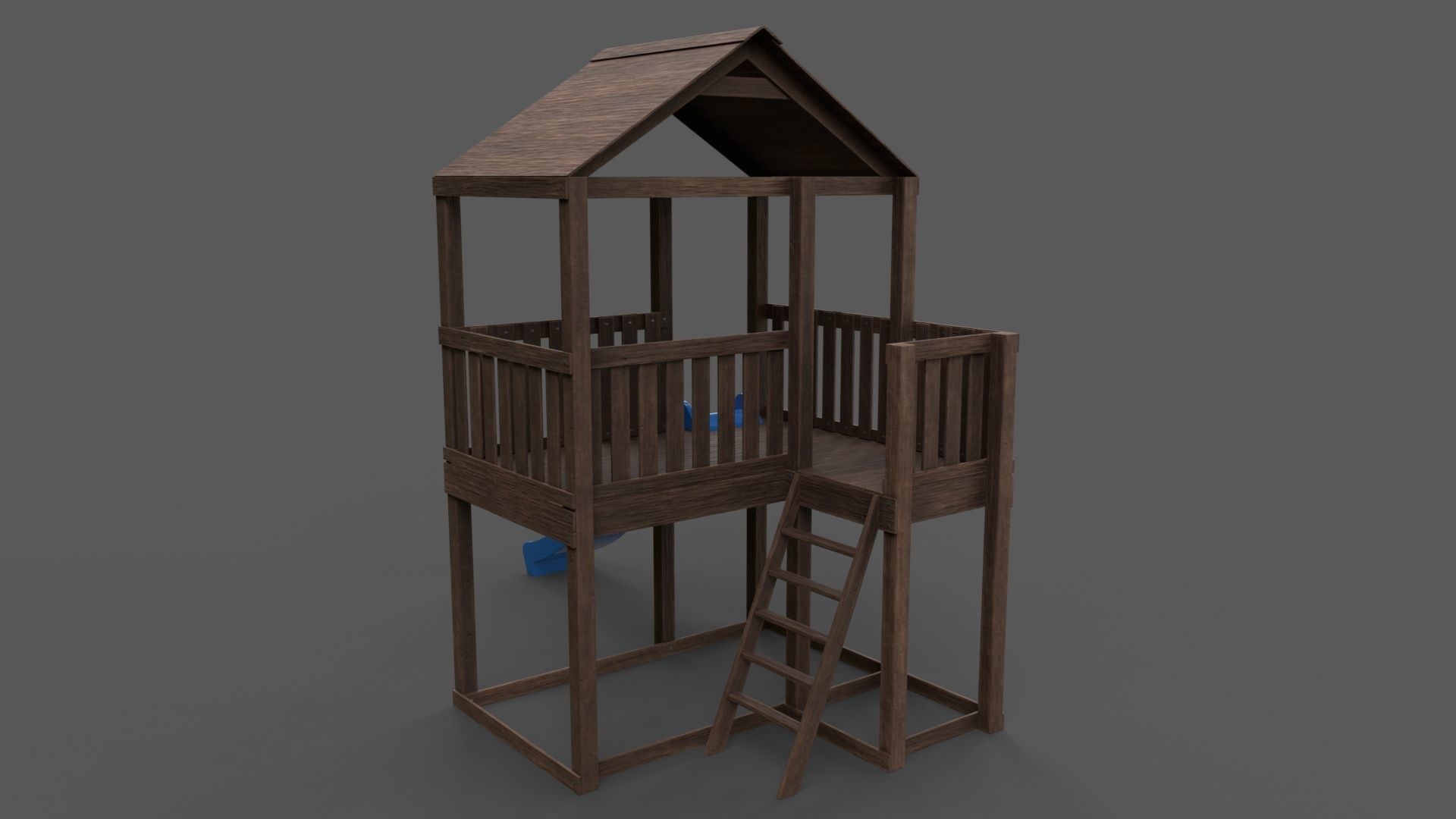 3D model PBR Small Backyard Playground Fort A VR / AR / low-poly | CGTrader