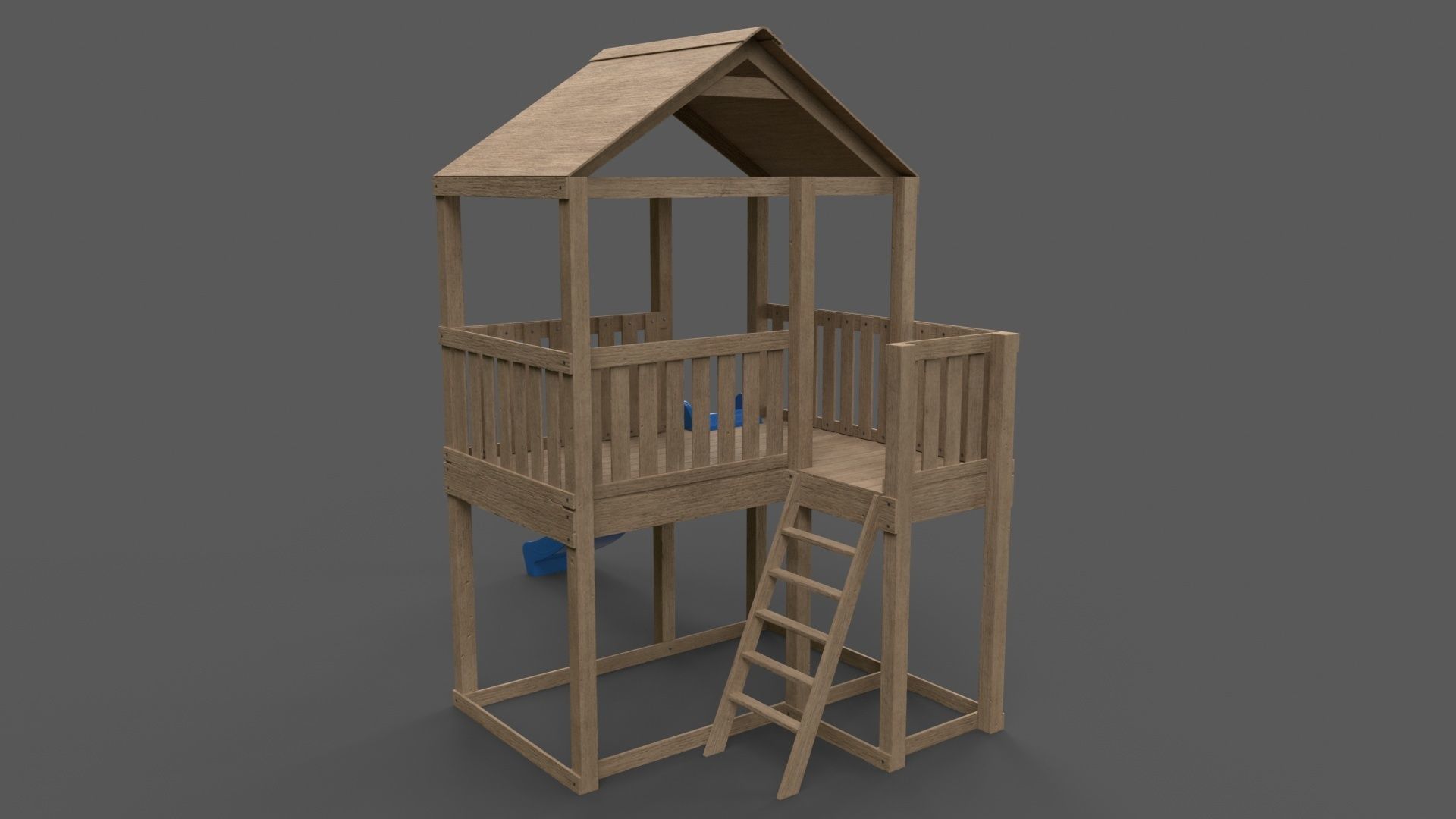 3D model PBR Small Backyard Playground Fort A VR / AR / low-poly | CGTrader