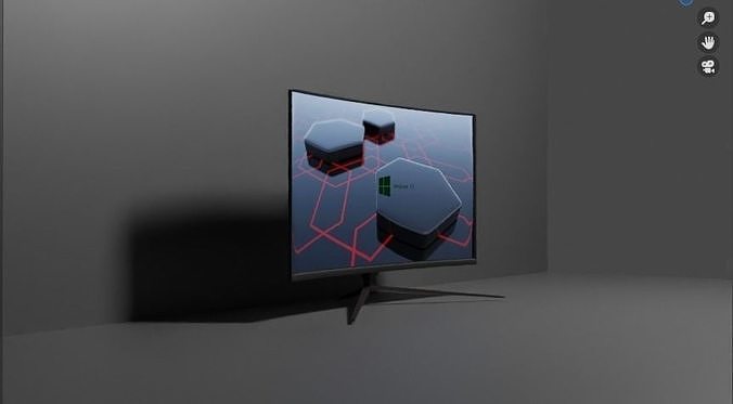 Monitor Free 3D model 3D model 3D printable | CGTrader