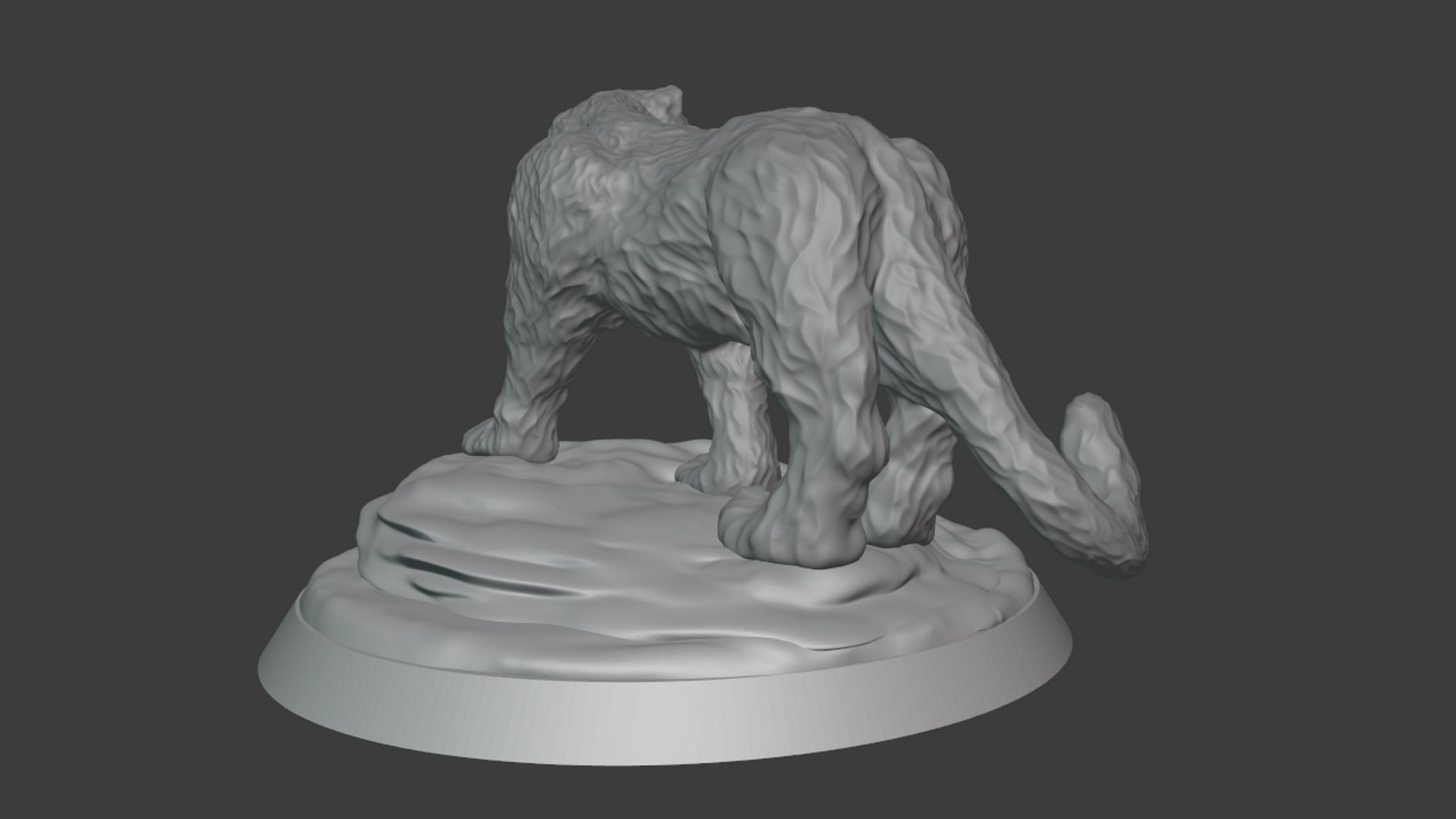 Snow Leopard miniature free 3D model 3D printable | CGTrader