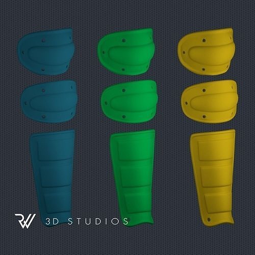 MK2 Ninja Shin Guard - STL File 3D model 3D printable | CGTrader