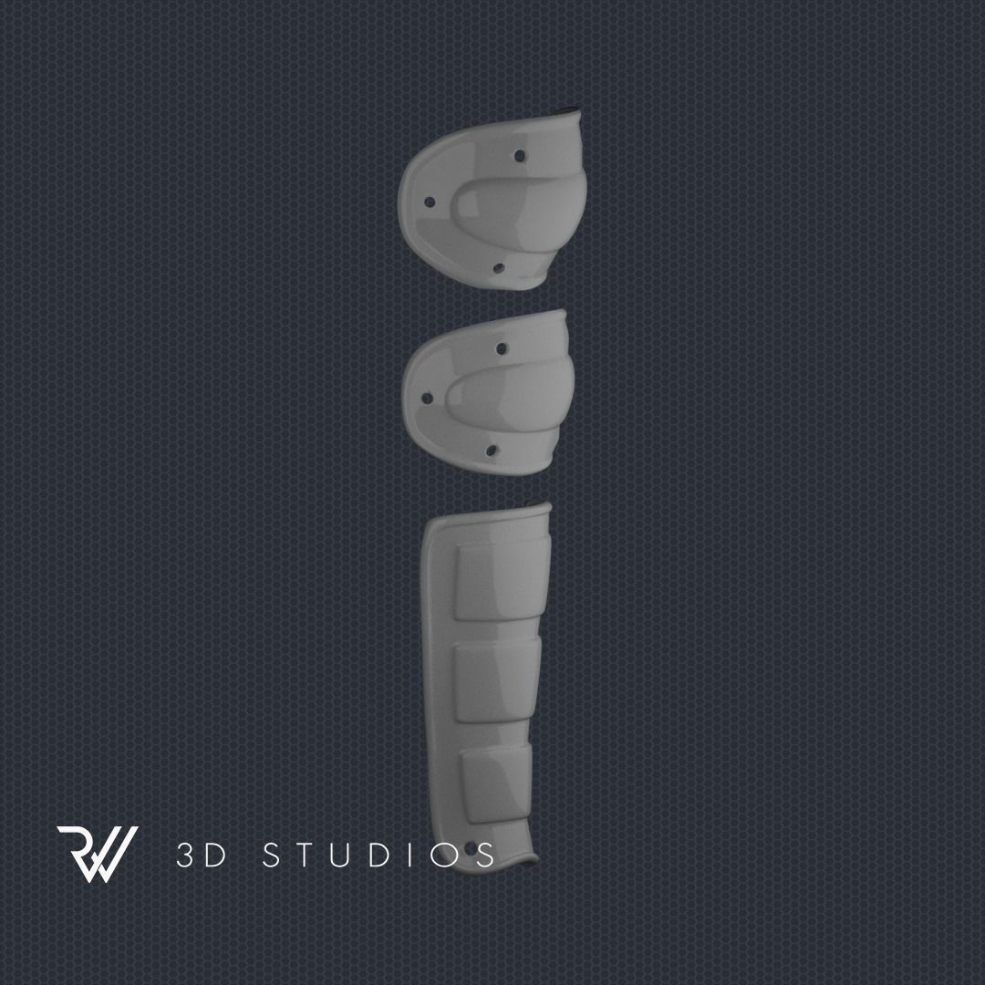 MK2 Ninja Shin Guard - STL File 3D model 3D printable | CGTrader