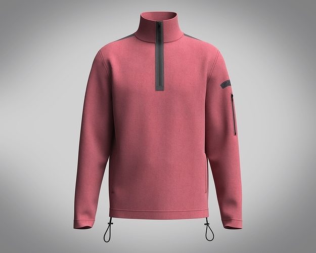 Mens Zipper Jacket 3D model | CGTrader