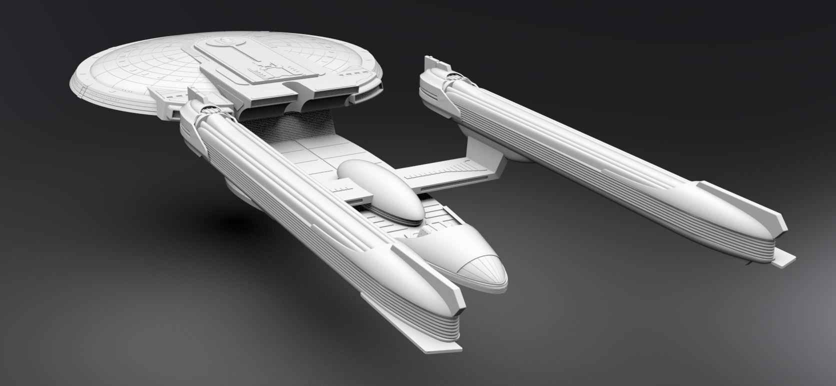 Enterprise B scale model 3D model 3D printable | CGTrader