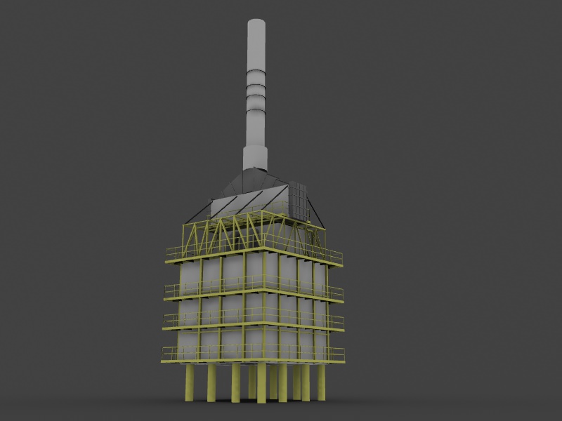 refinery furnace 3D model | CGTrader