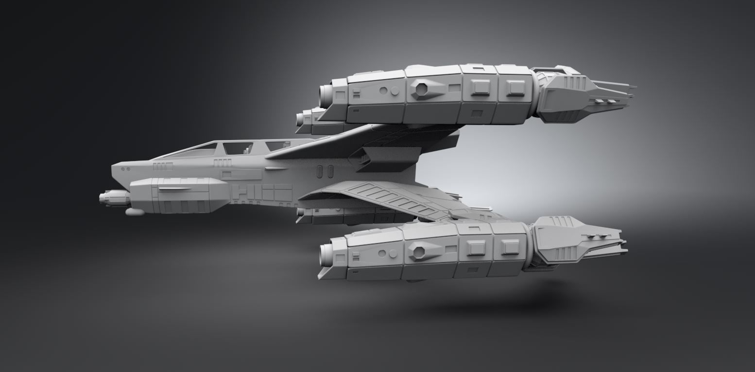 Babylon5 Thunderbolt scale model 3D model 3D printable | CGTrader