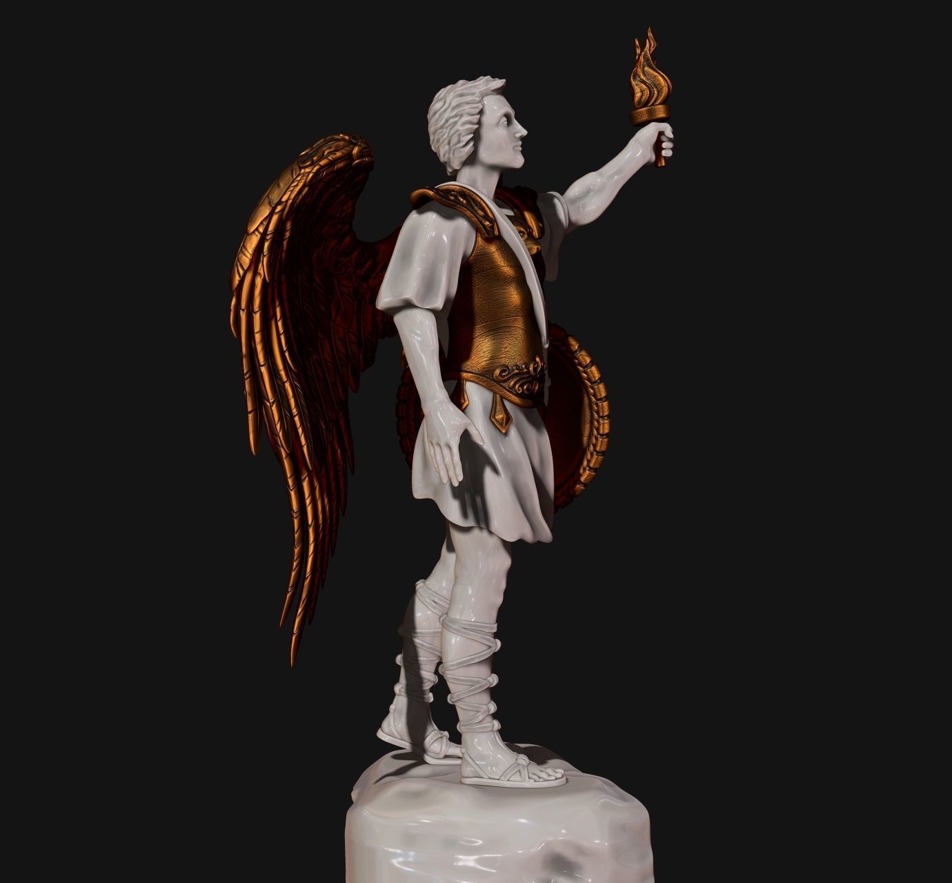 Gabriel Archangel - Metal - Wood - CNC Rounting and 3D model 3D ...