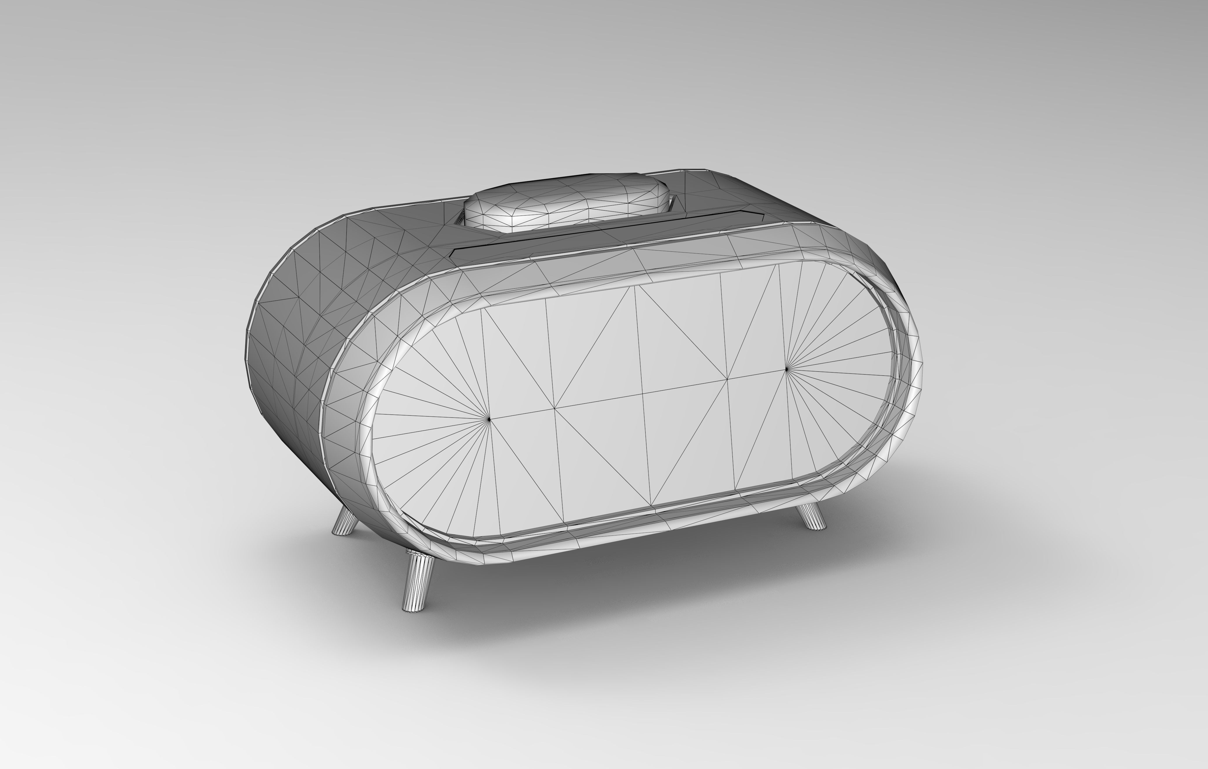 Classic Digital alarm clock 3D model | CGTrader