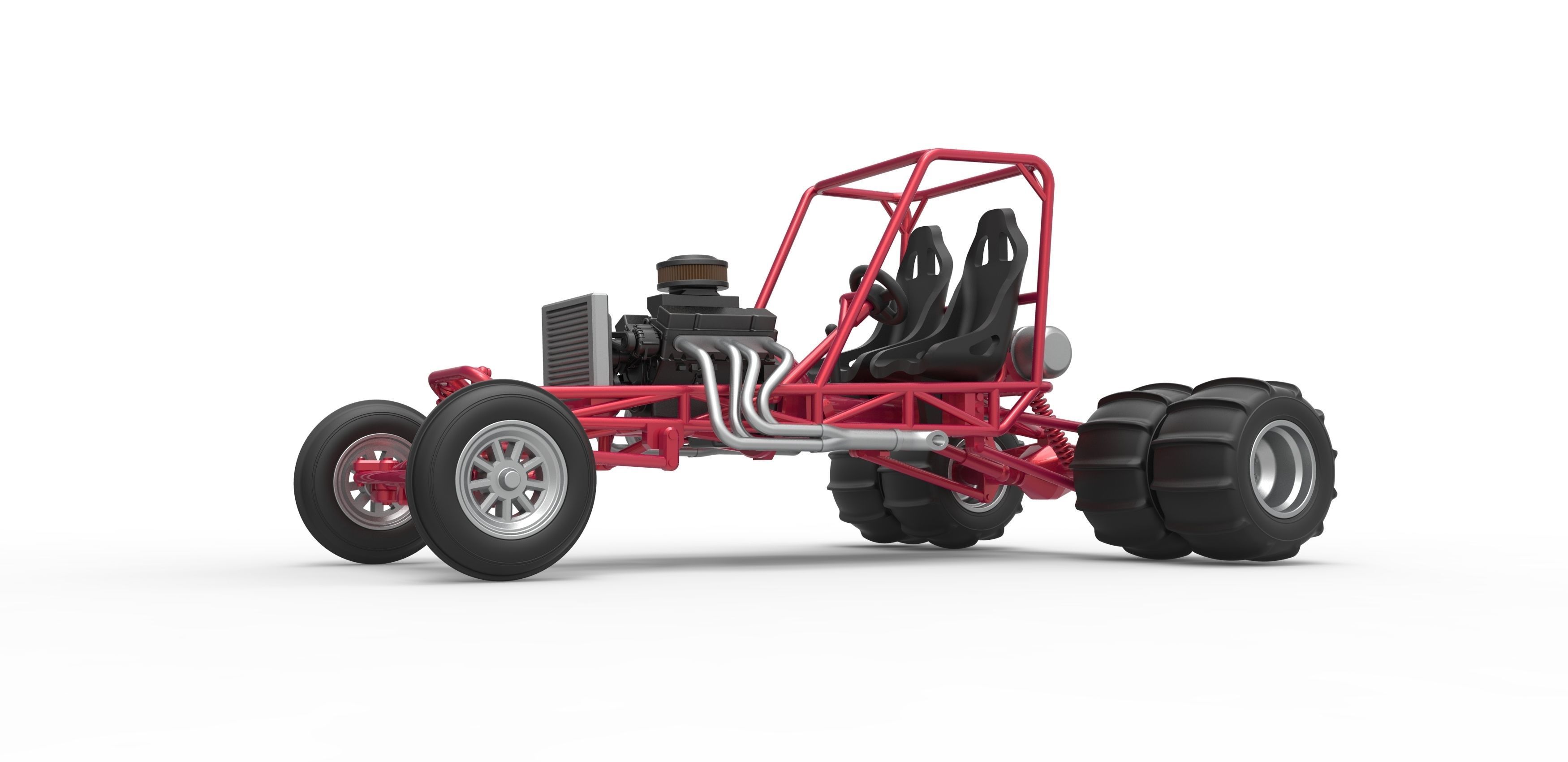 Diecast old school water pumper Sand buggy Scale 1 to 25 3D model 3D ...