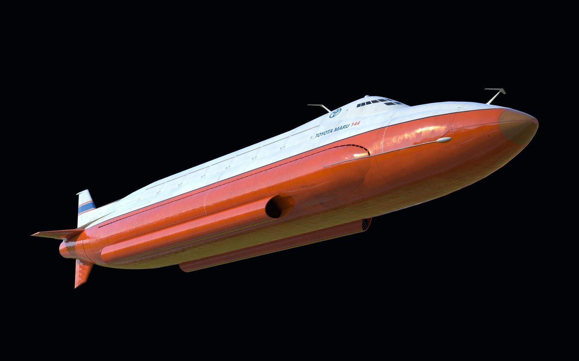 MHD Drive-Powered cargo Submarine 3D model | CGTrader