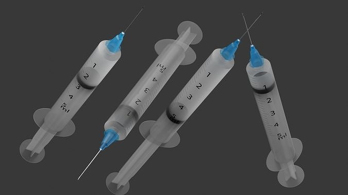 3D model Syringe VR / AR / low-poly | CGTrader