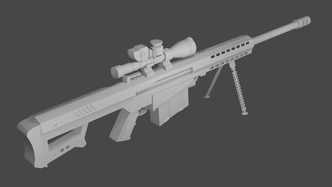 3D model Sniper rifle gun 3d model VR / AR / low-poly | CGTrader