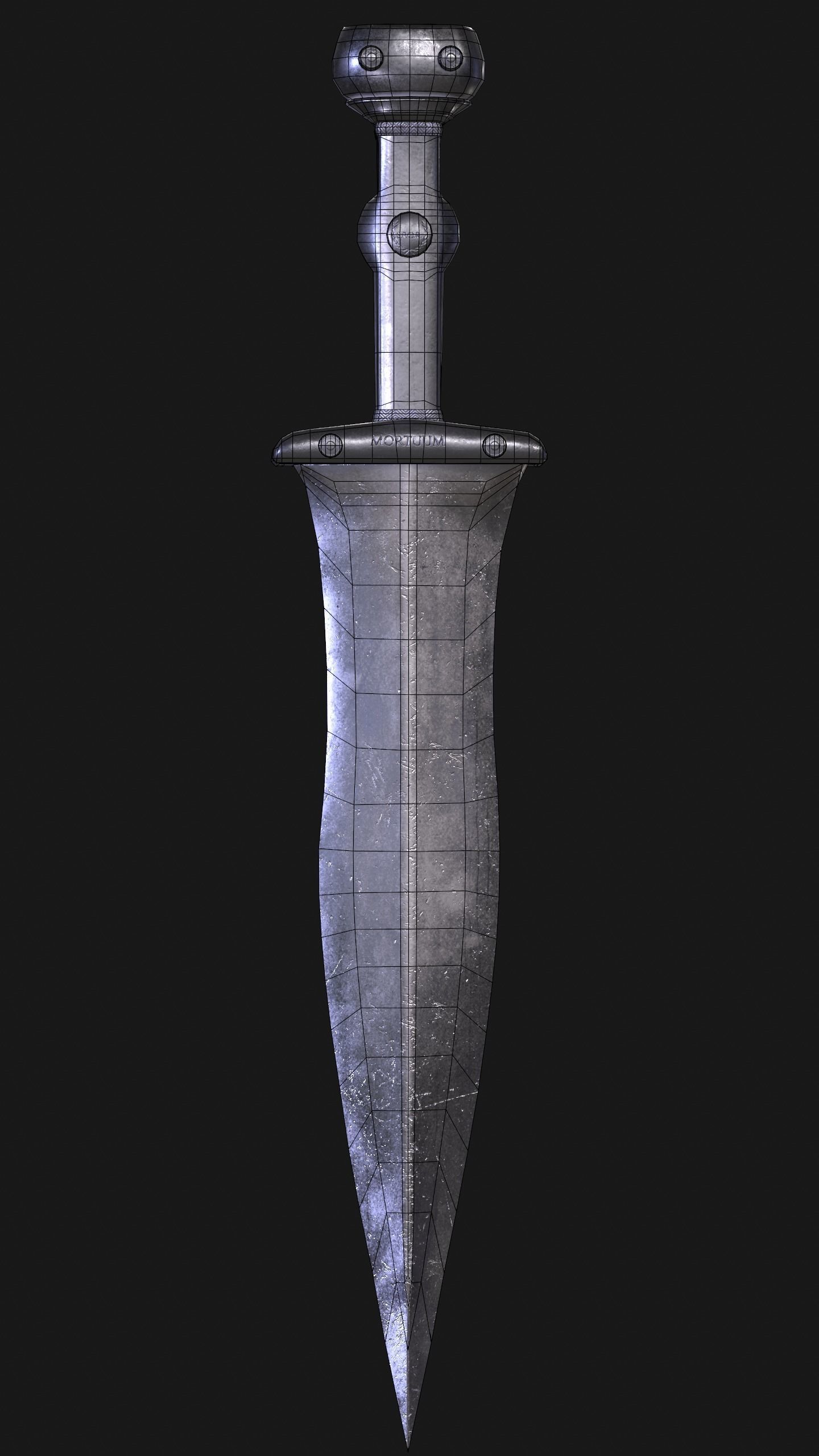 3D model The Roman dagger Pugio Mortuum VR / AR / low-poly | CGTrader