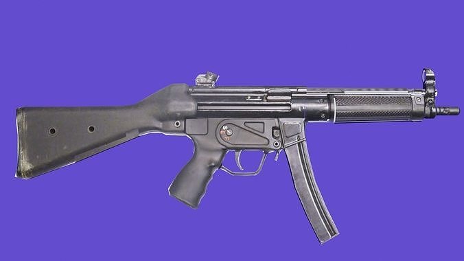 3D model automatic machine gun ready VR / AR / low-poly | CGTrader