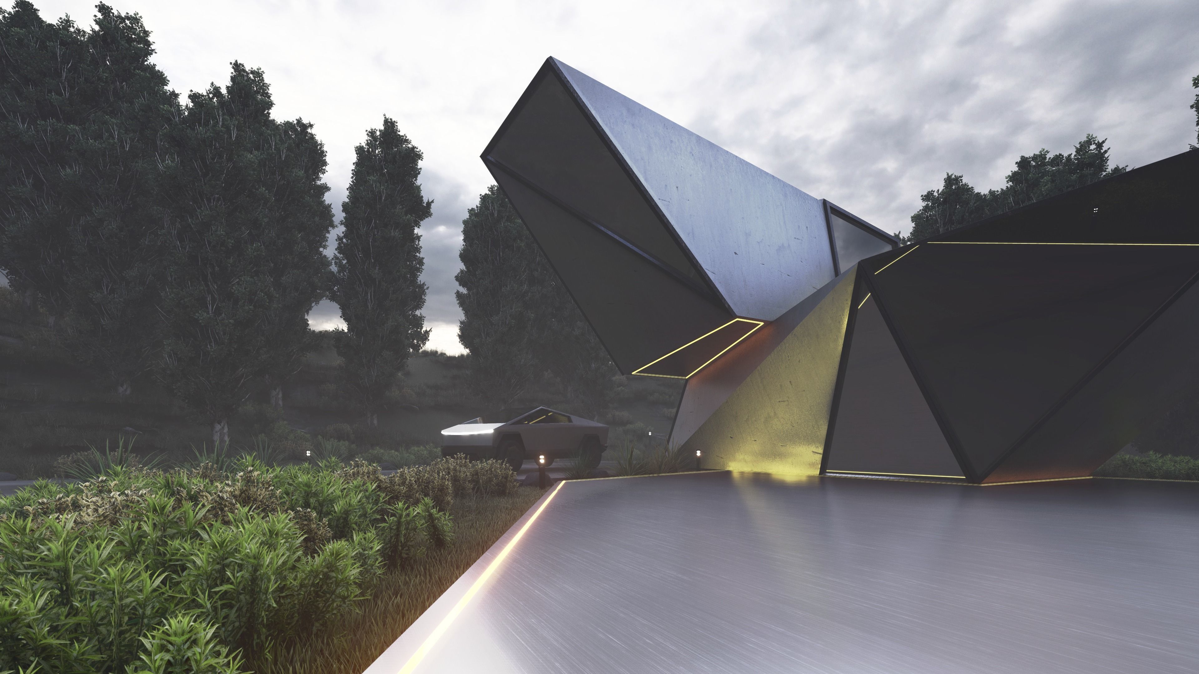 Cyber House METAVERSE HOUSE DESIGN 3D model | CGTrader