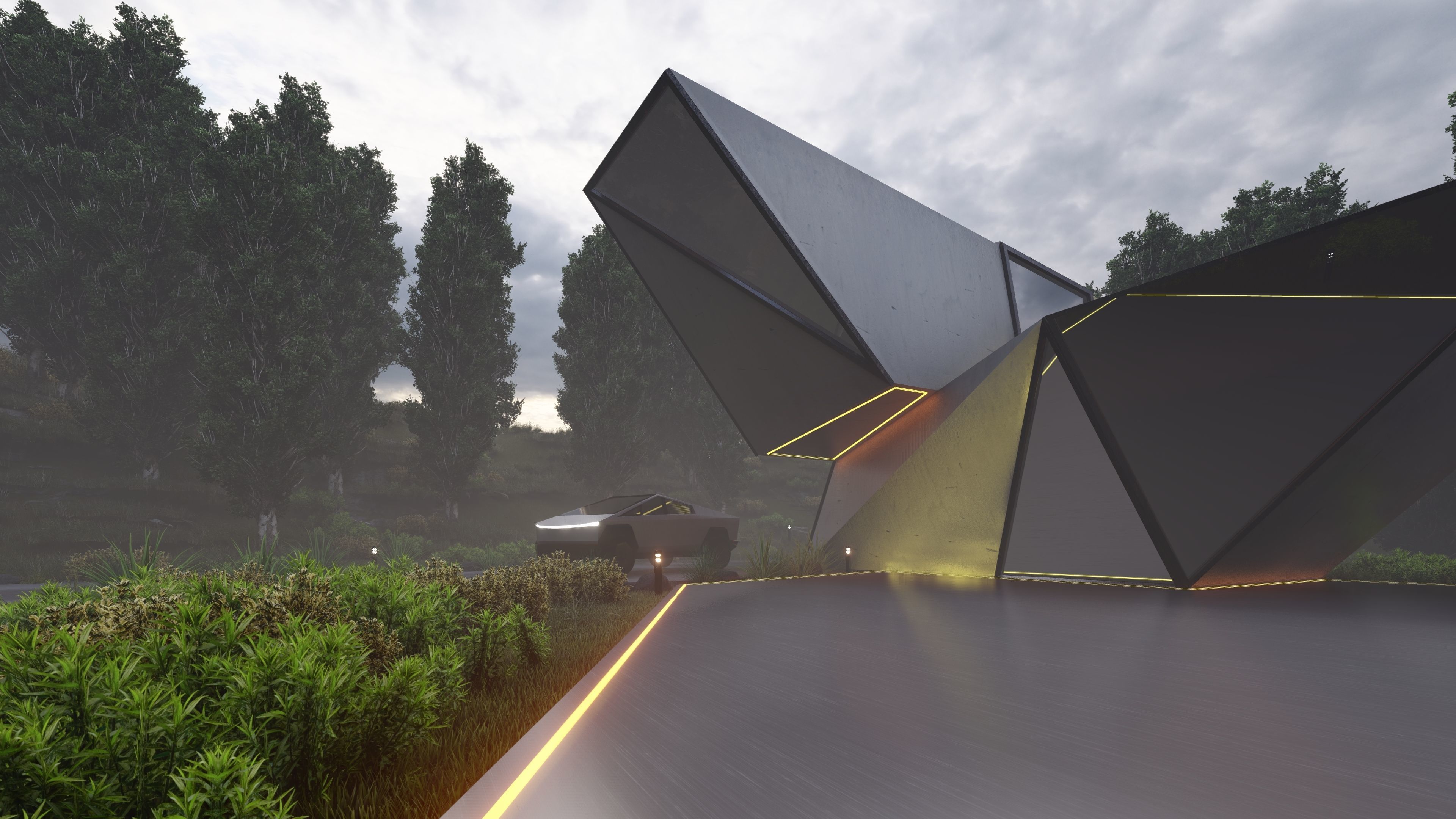 Cyber House METAVERSE HOUSE DESIGN 3D model | CGTrader