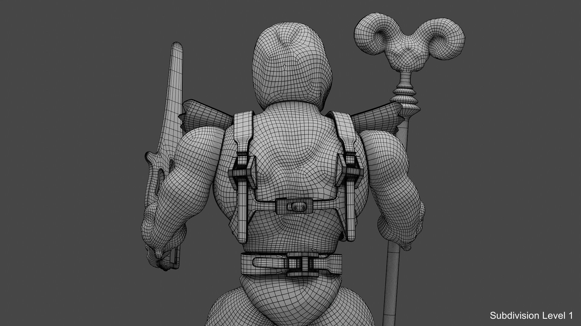 Skeletor Action Figure 3D model rigged | CGTrader