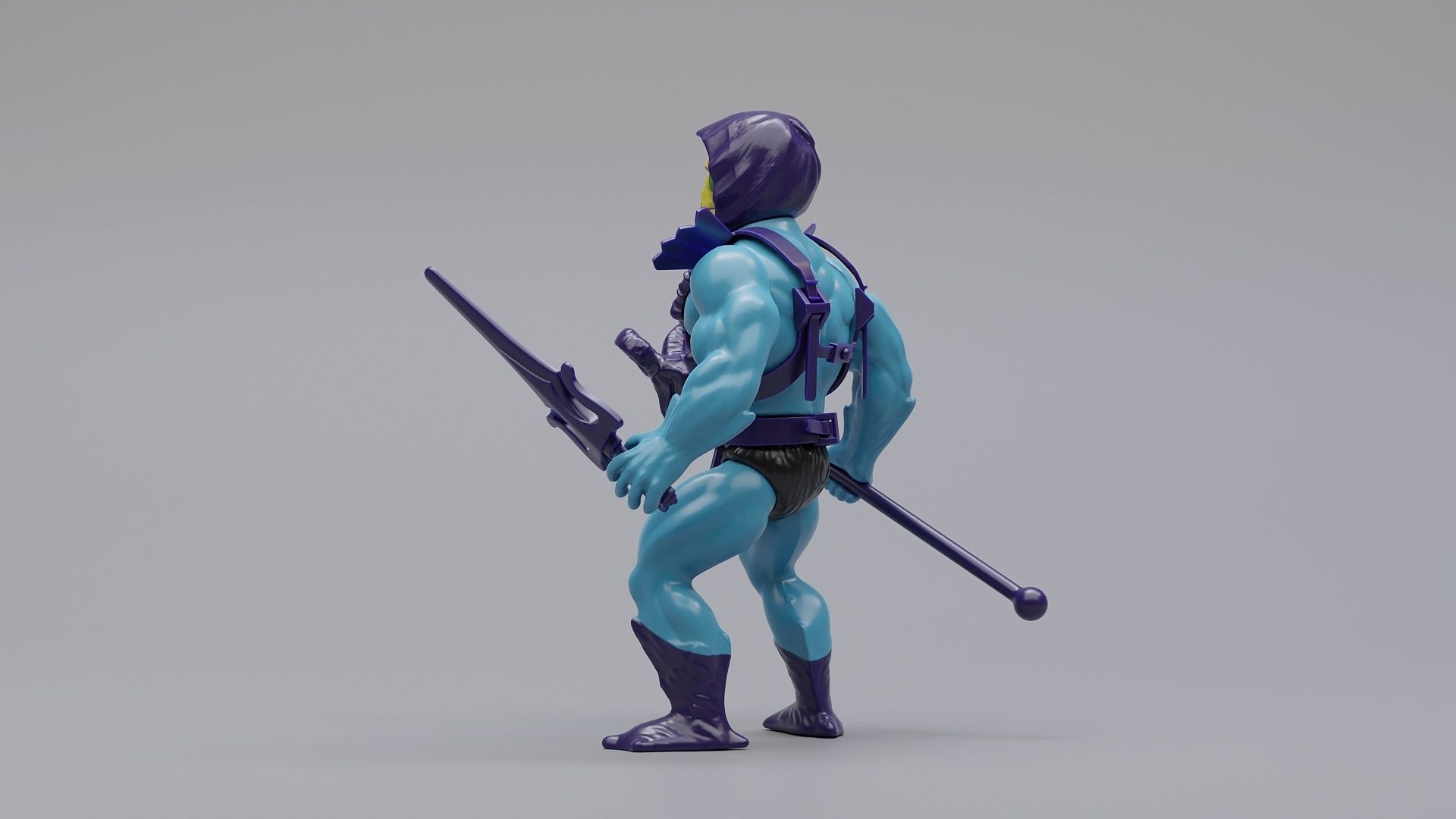 Skeletor Action Figure 3D model rigged | CGTrader