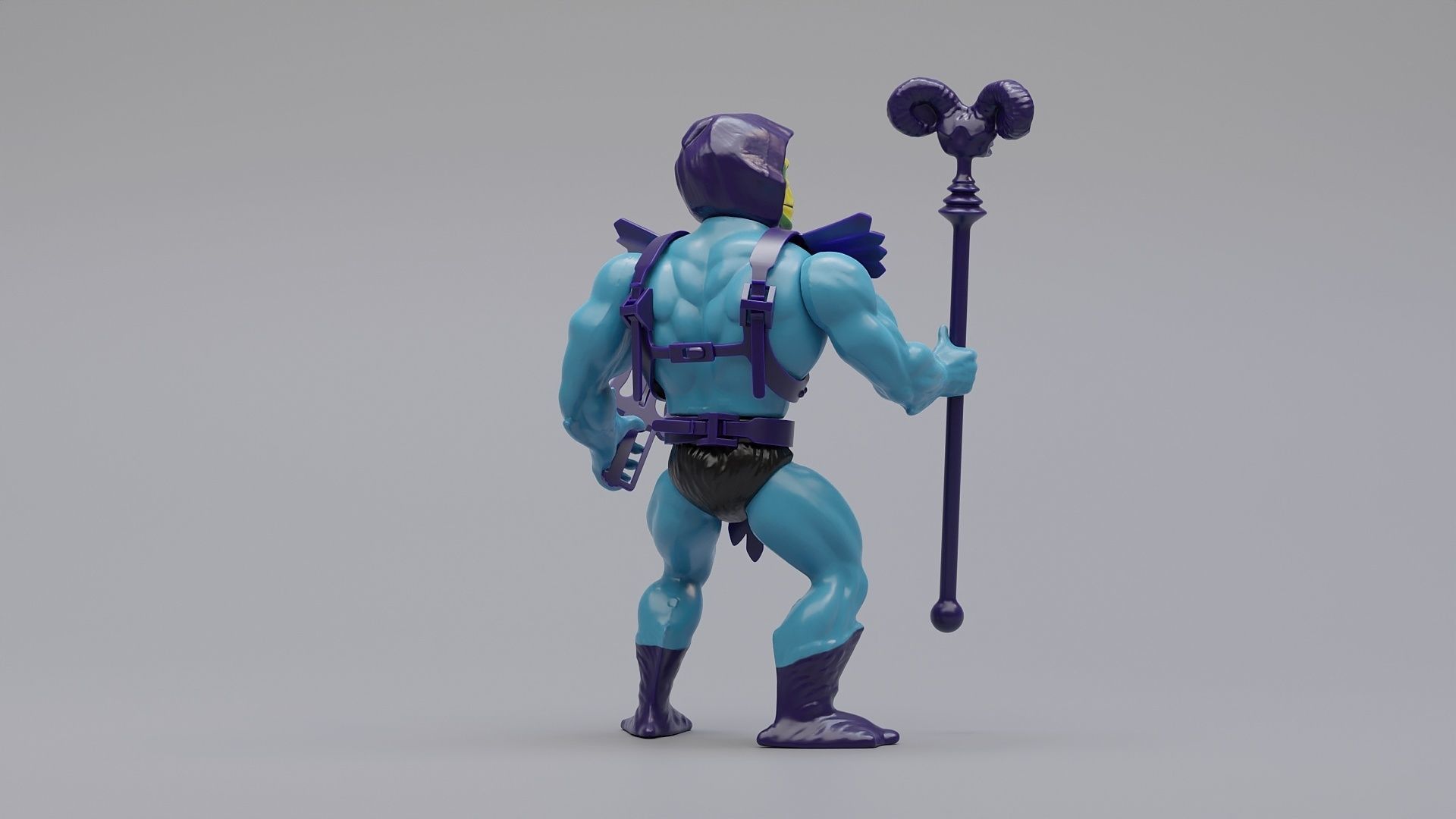 Skeletor Action Figure 3D model rigged | CGTrader