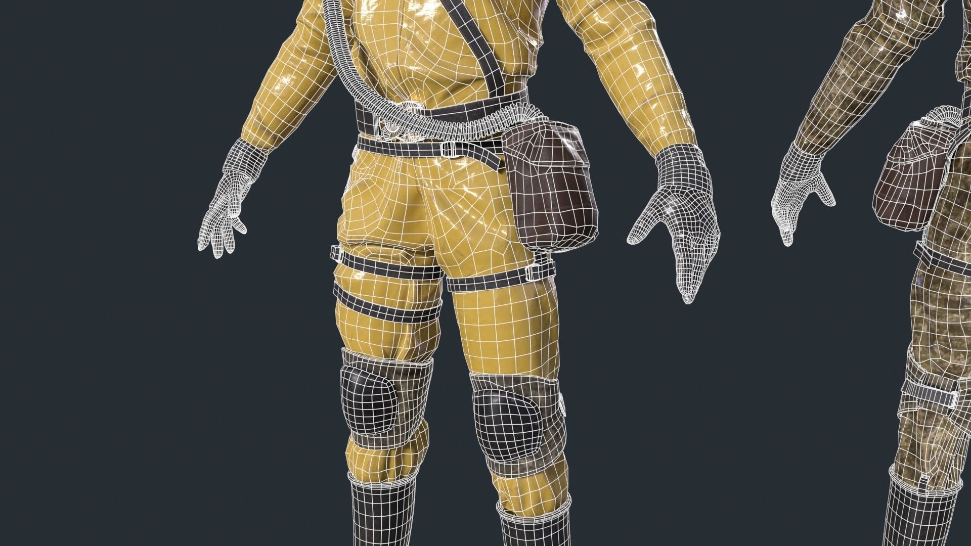 3D model Hazmat Suit Soldier with Rig VR / AR / low-poly | CGTrader