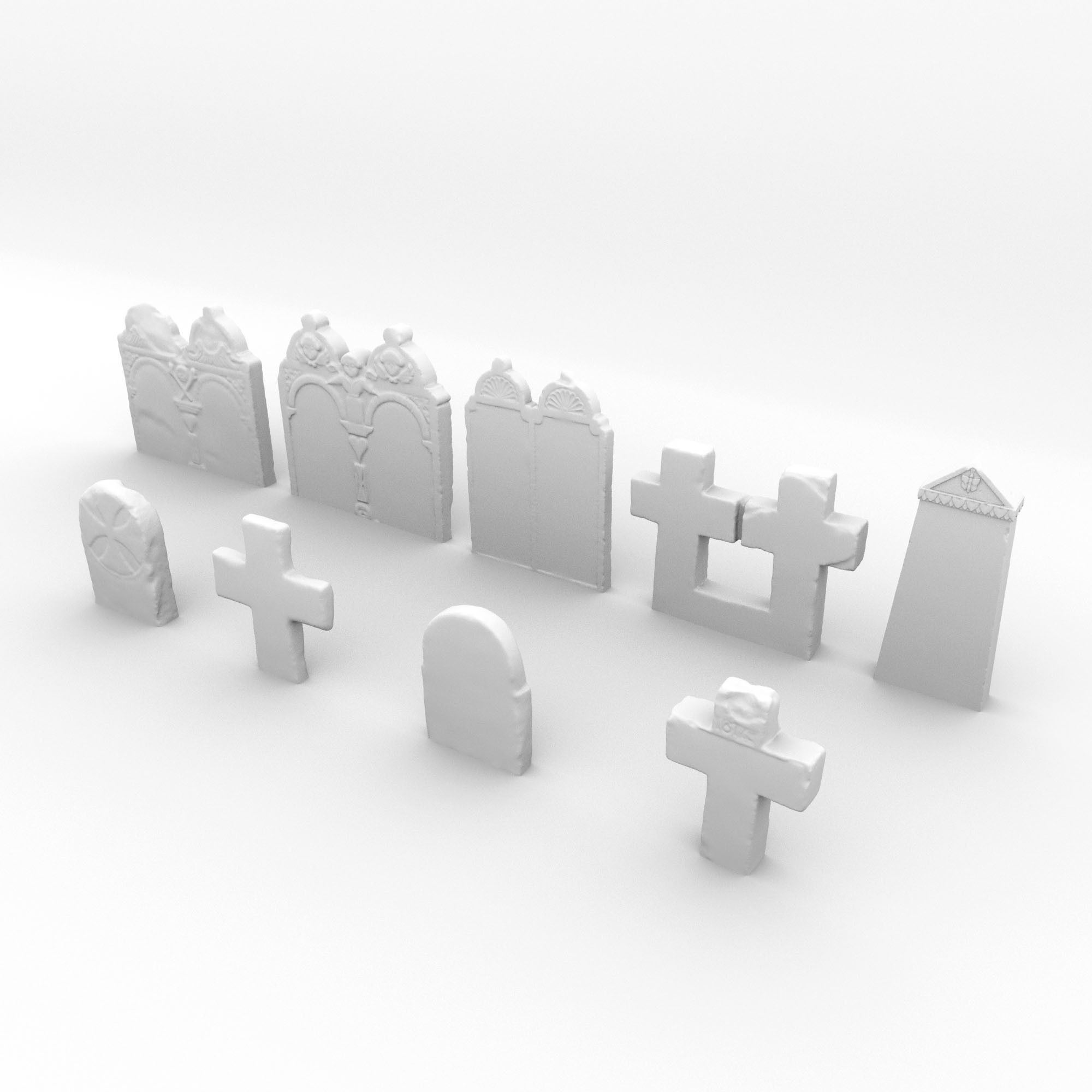 Old Tombstone Pack - 8k Textures 3D model | CGTrader