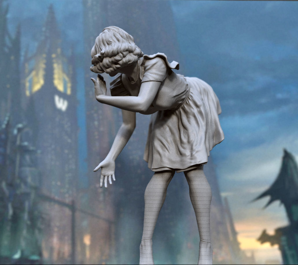 Wanda Elizabeth Olsen 3D model 3D printable | CGTrader