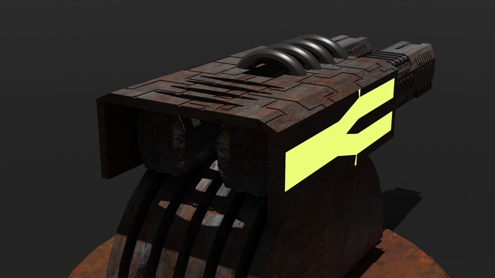 Rusty Turret 3D Model 3D model | CGTrader