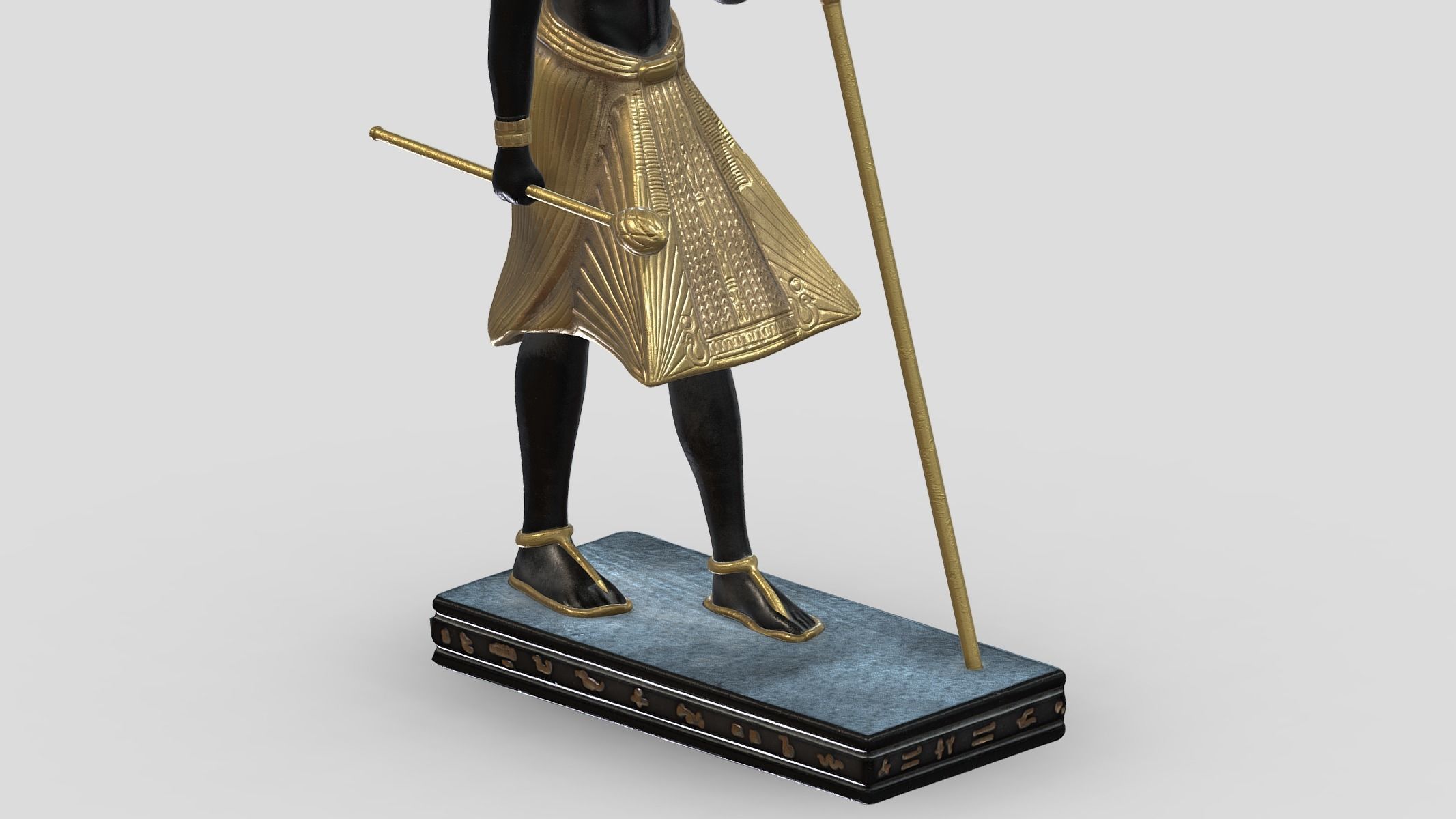3D model Tutankhamun Pharaoh of the Egyptian Low Poly VR / AR / low ...
